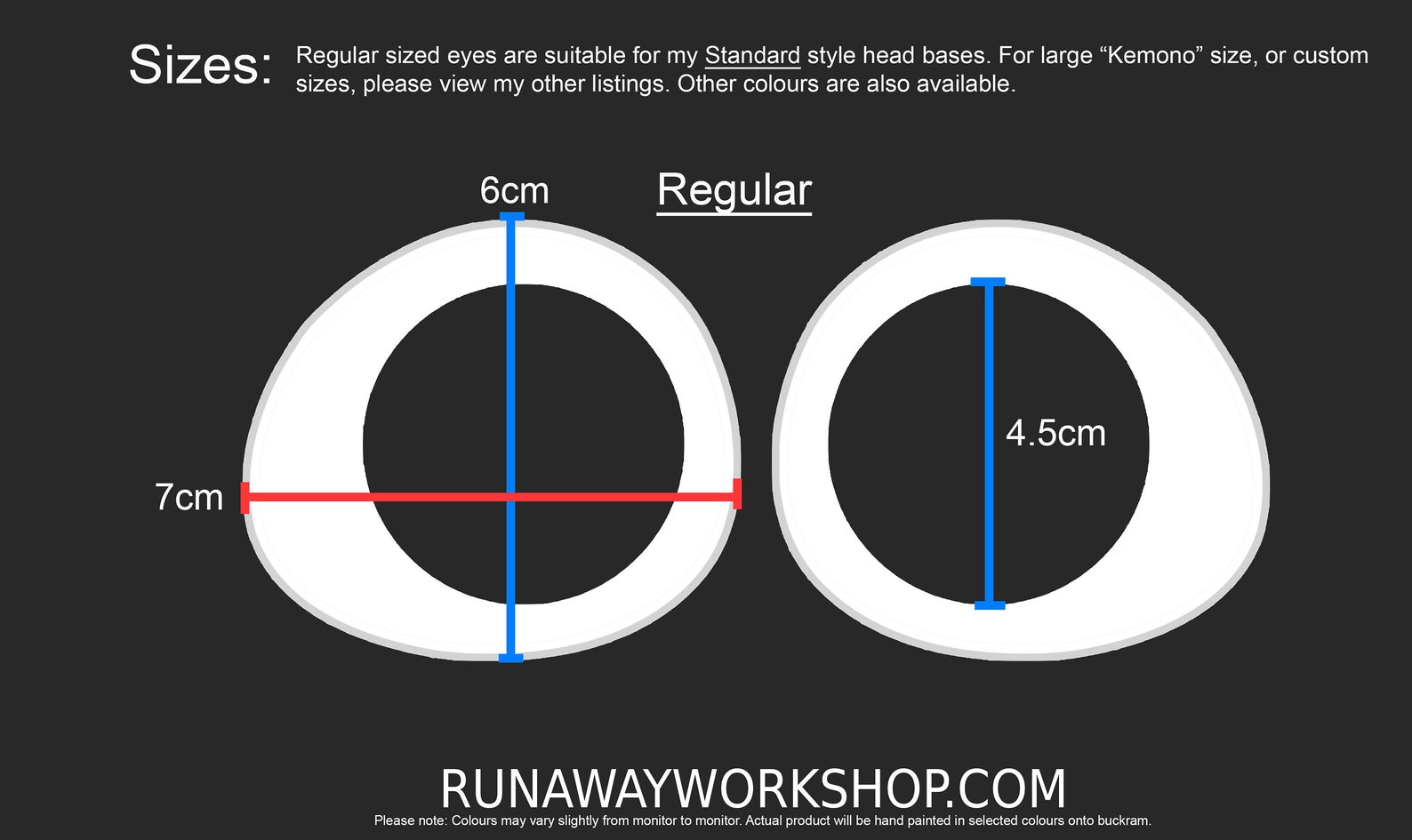 Toony Follow Me Eyes for Costumes Fursuits and Mascots 1 | Etsy UK