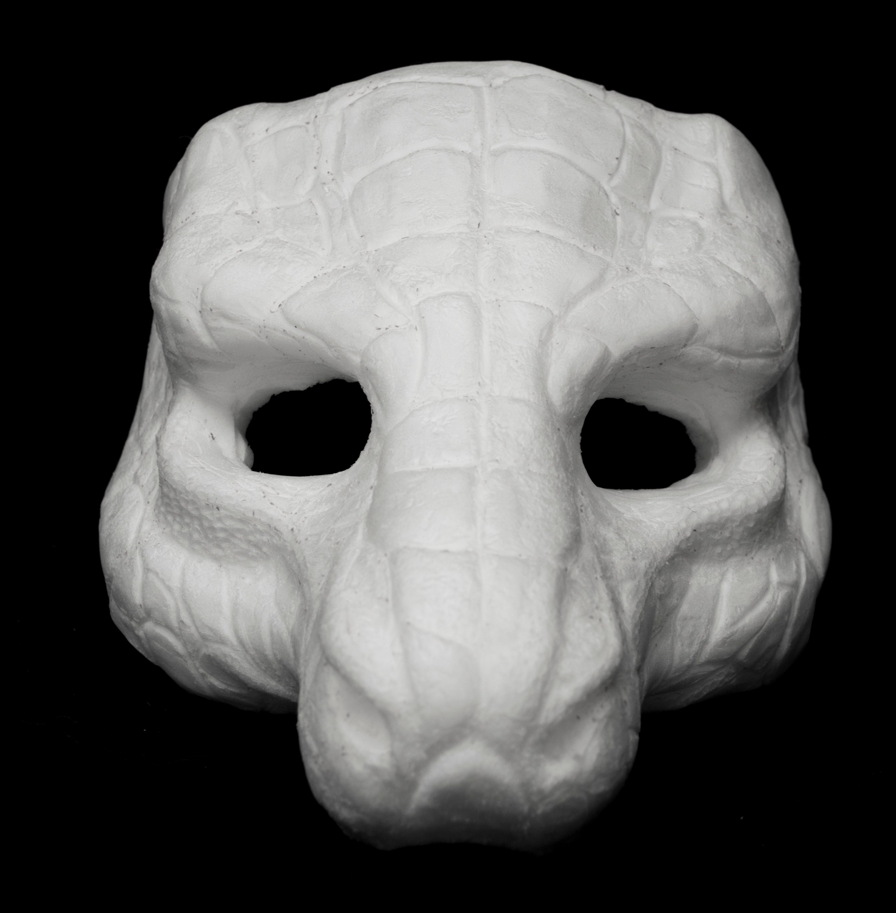 Dragon / Reptilian Mask, Unpainted, Soft Foam for LARP Combat, Theatre ...