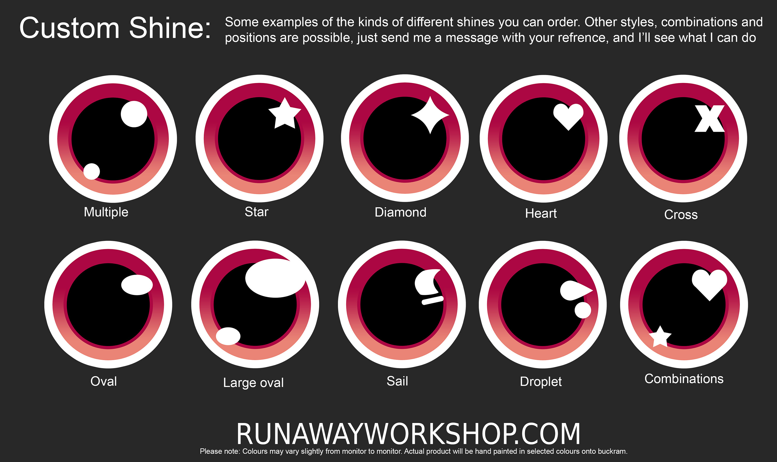 Custom Painted Toony Eyes for Costumes regular and Large - Etsy UK