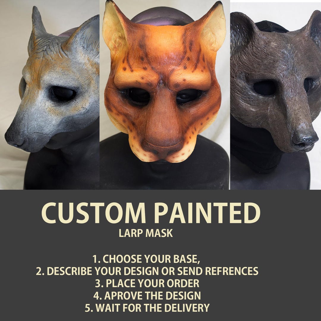 Custom Painted Mask for LARP, Performance and Costuming - Etsy