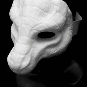 Dragon / Reptilian Mask, Unpainted, Soft Foam for LARP Combat, Theatre ...