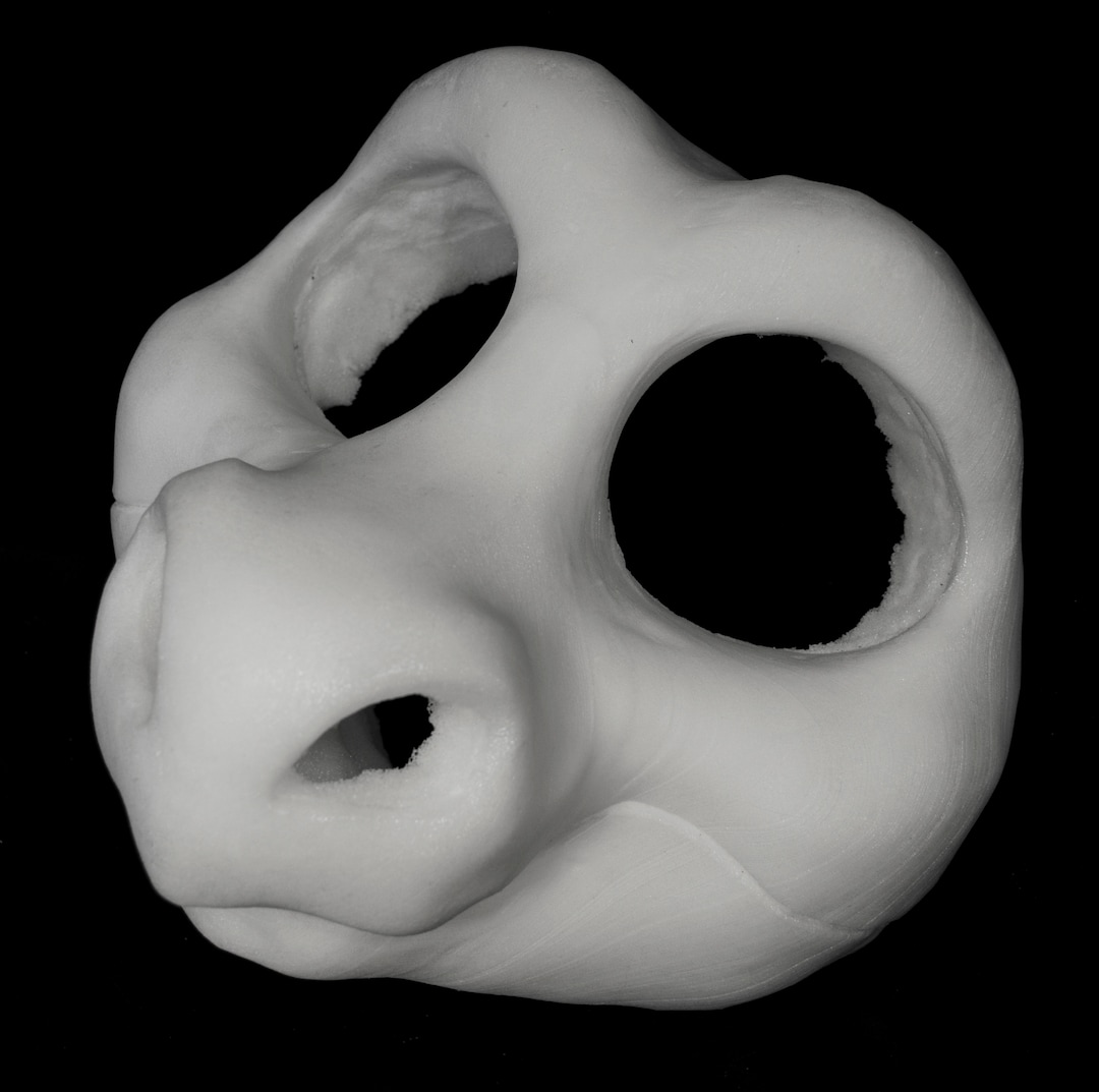 Cut & Carved Kemono Point Nose Dragon Soft Foam Head Base for Costumes ...