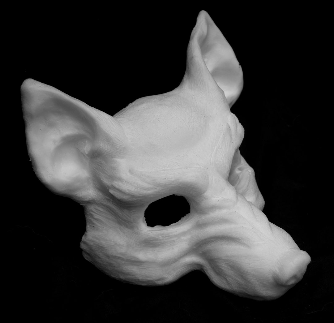 Werewolf Mask, Unpainted, Soft Foam for LARP Combat, Quadrobics ...