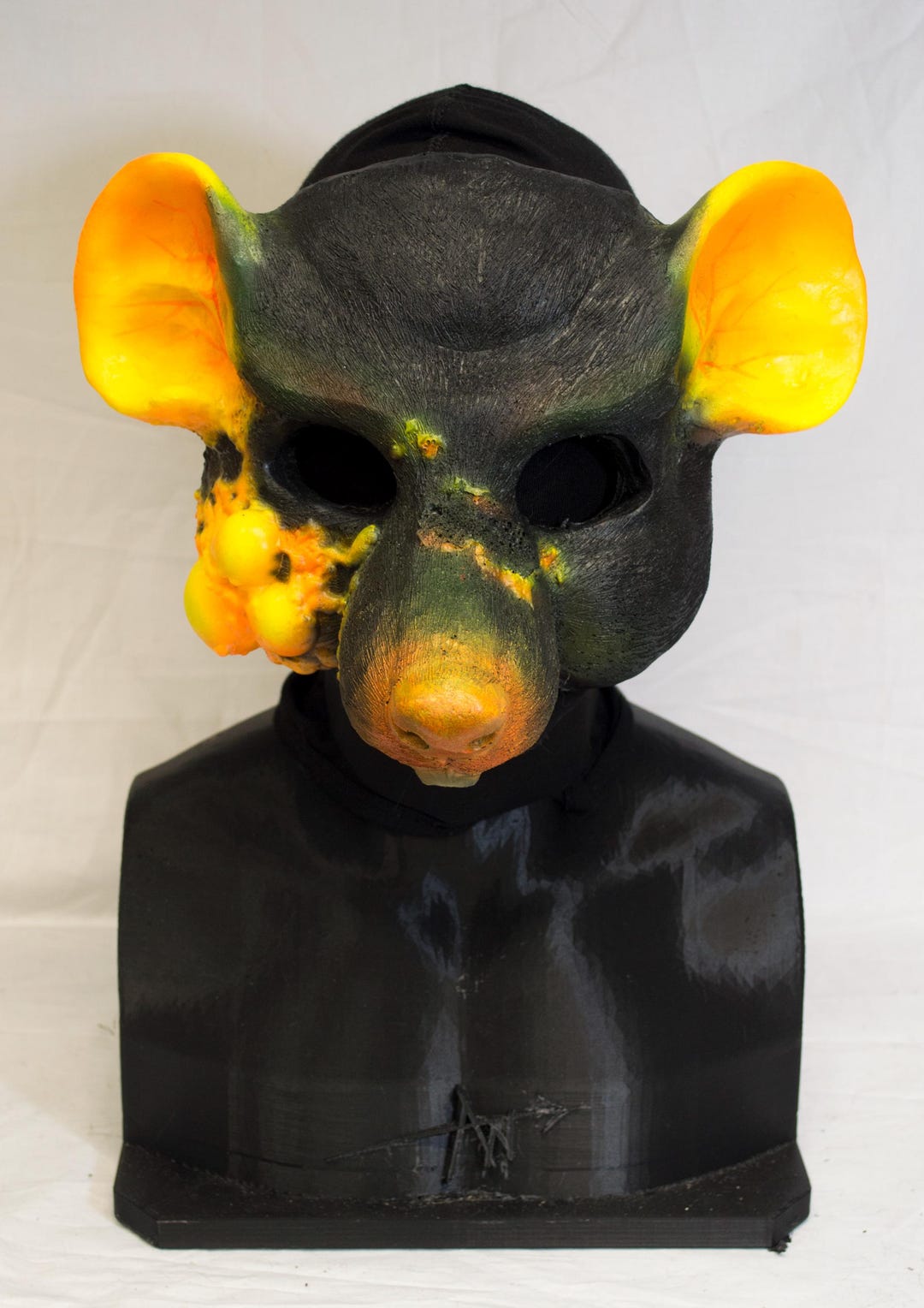 Yellow Plague Rat Scaven (UV Reactive) Mask for LARP, Performance and ...