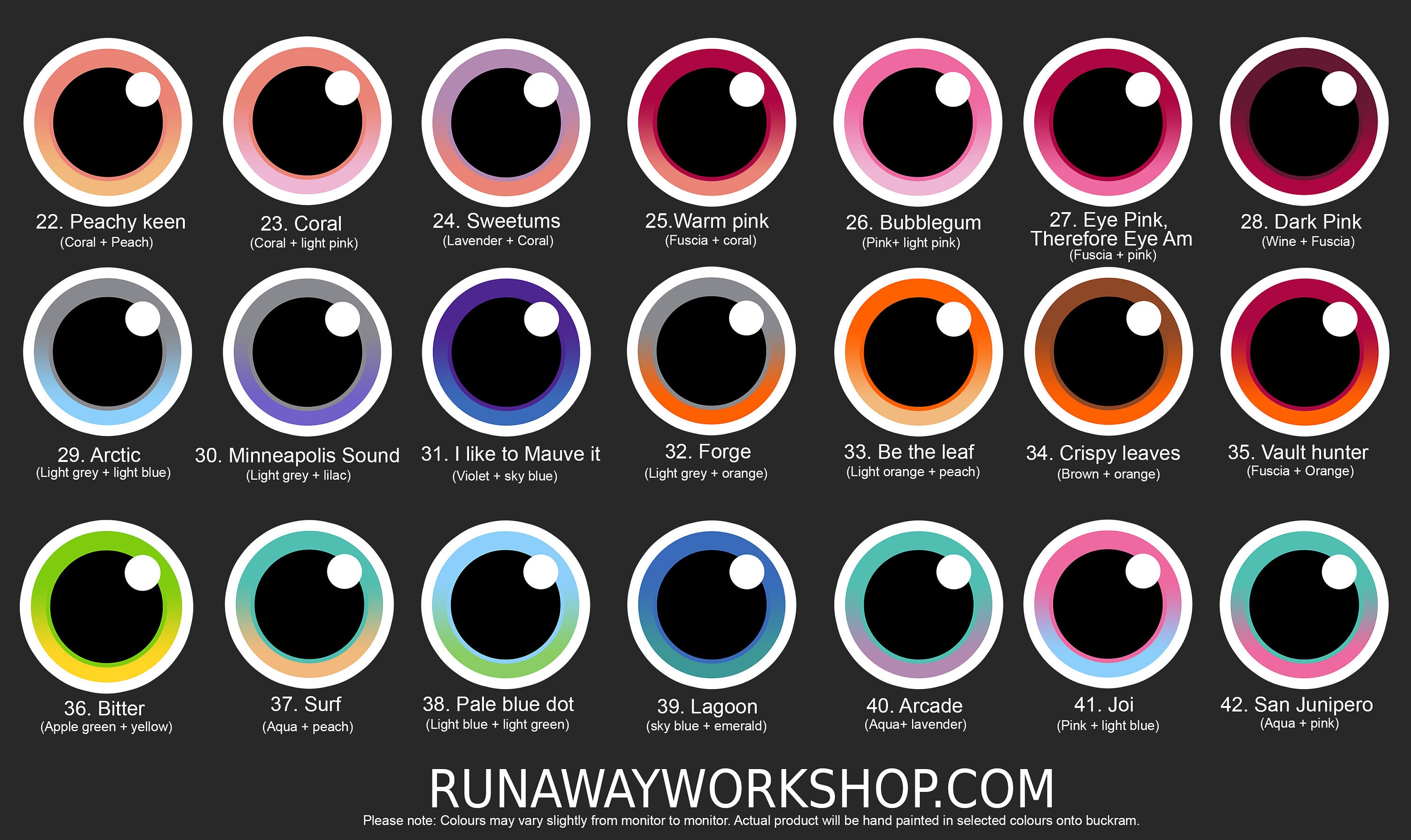 Toony Eyes for Costumes, (regular and Large Options) Fursuits and ...