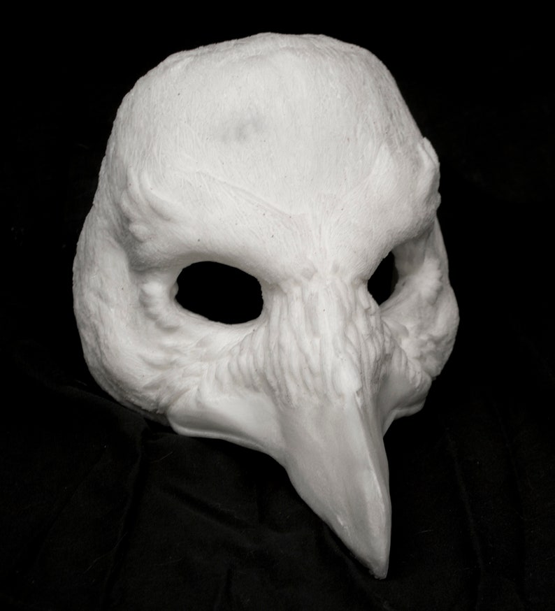 Corvid / Bird of Prey Mask, Unpainted, Soft Foam for LARP Combat ...