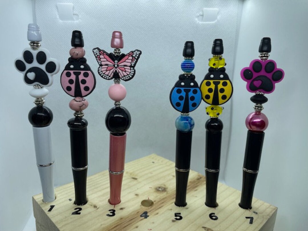 Ballpoint Pens/lady Bug/butterfly/dog Lover/dog Mom/focal Beads/beaded ...