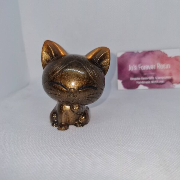 Chinese Cat Figurine - Etsy