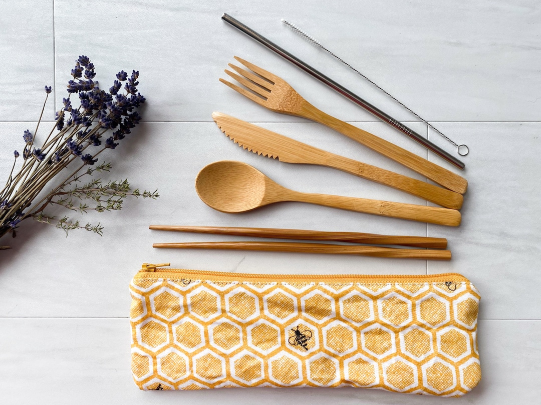 Reusable Cutlery - Zero Waste Utensils - Zero Waste Kit - Honeybee ...
