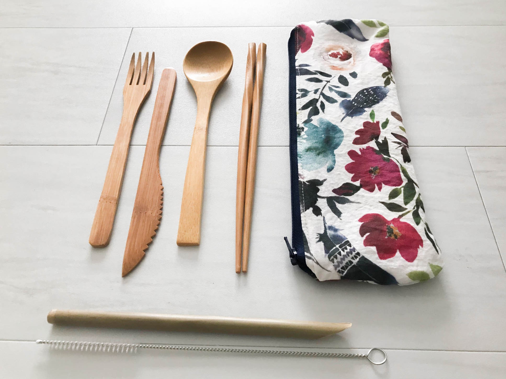 Zero Waste Wooden Utensil Set Reusable Utensils Zero Waste | Etsy