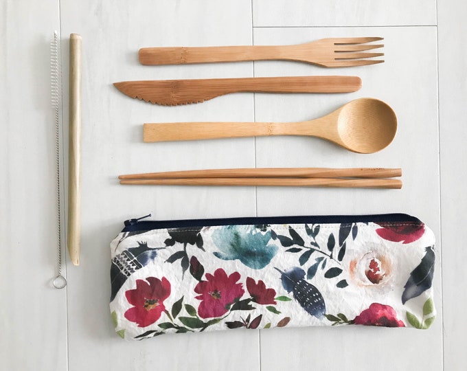 Zero Waste Wooden Utensil Set Reusable Utensils Zero Waste - Etsy