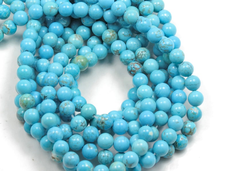 6mm Dyed Howlite Beads Turquoise Howlite Beads 6mm Round | Etsy
