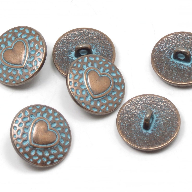Blue 3/4 Buttons With Shank - Etsy