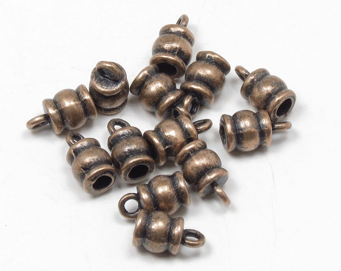 20 TIBETAN STYLE CORD Ends Antique Silver 14mm X 5mm With 3.5mm Hole Glue in Cord Tips 20 Pcs - Etsy