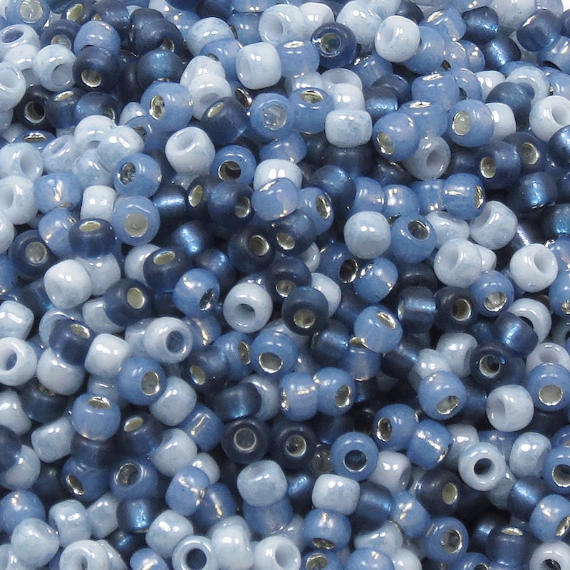Blue Seed Beads - Etsy