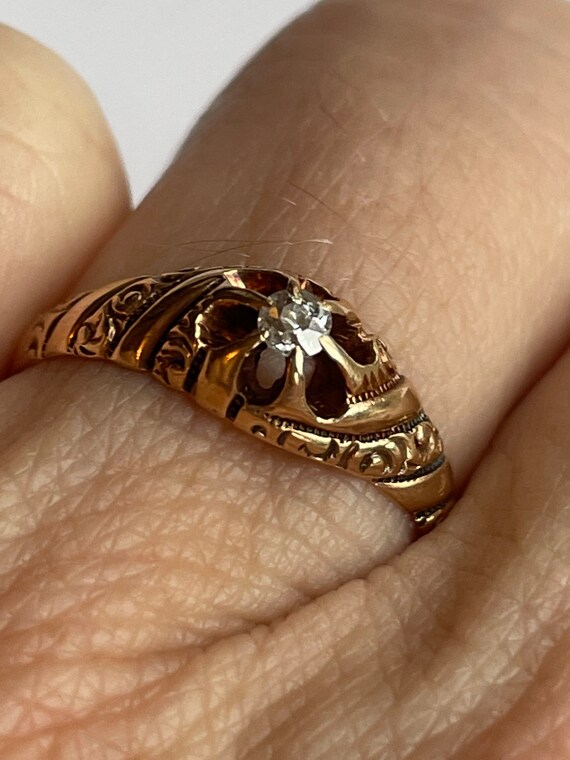 diamond engagement ring scroll - Gem