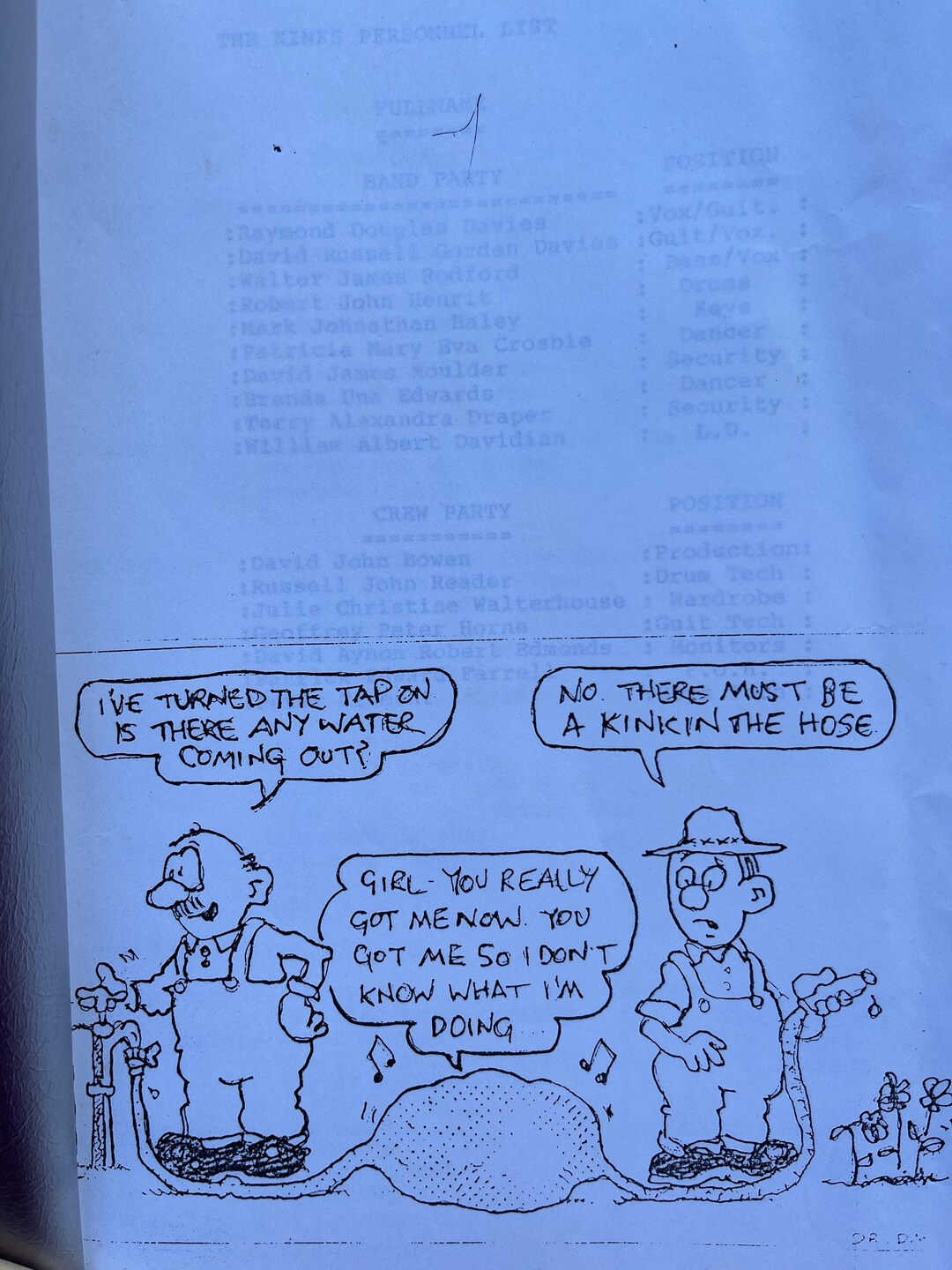 Vintage the Kinks 1992 Tour of Scandinavia Itinerary - Etsy