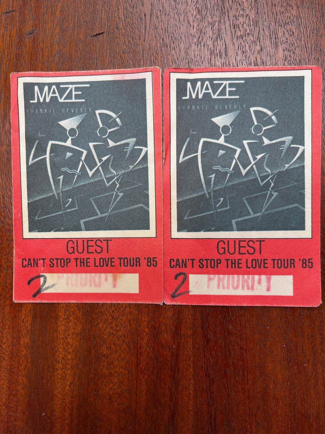 Two Vintage Maze Featuring Frankie Beverly Can't Stop the Love Tour '85 ...