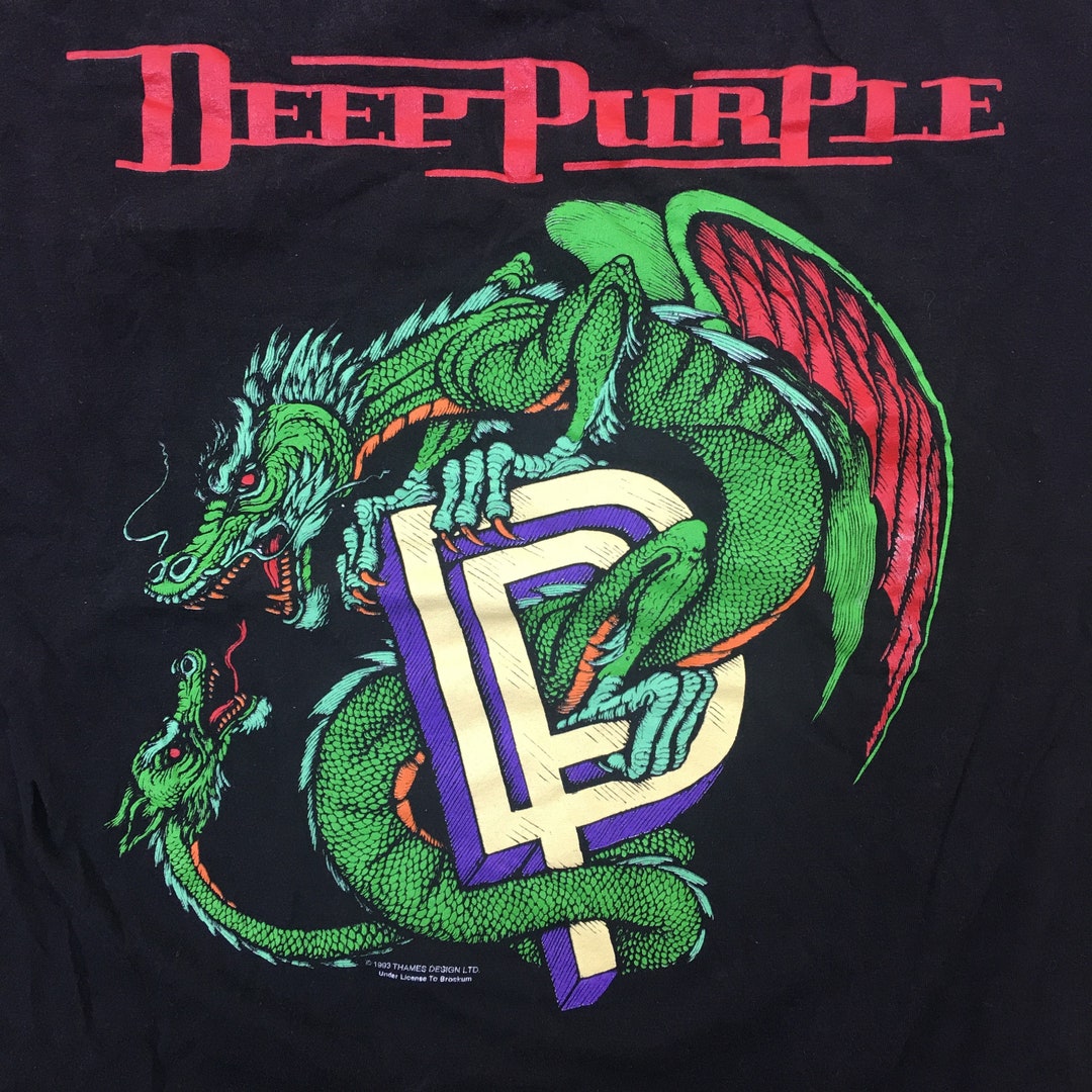Vintage Deep Purple The Battle Rages On World Tour 93 94 T Shirt Etsy
