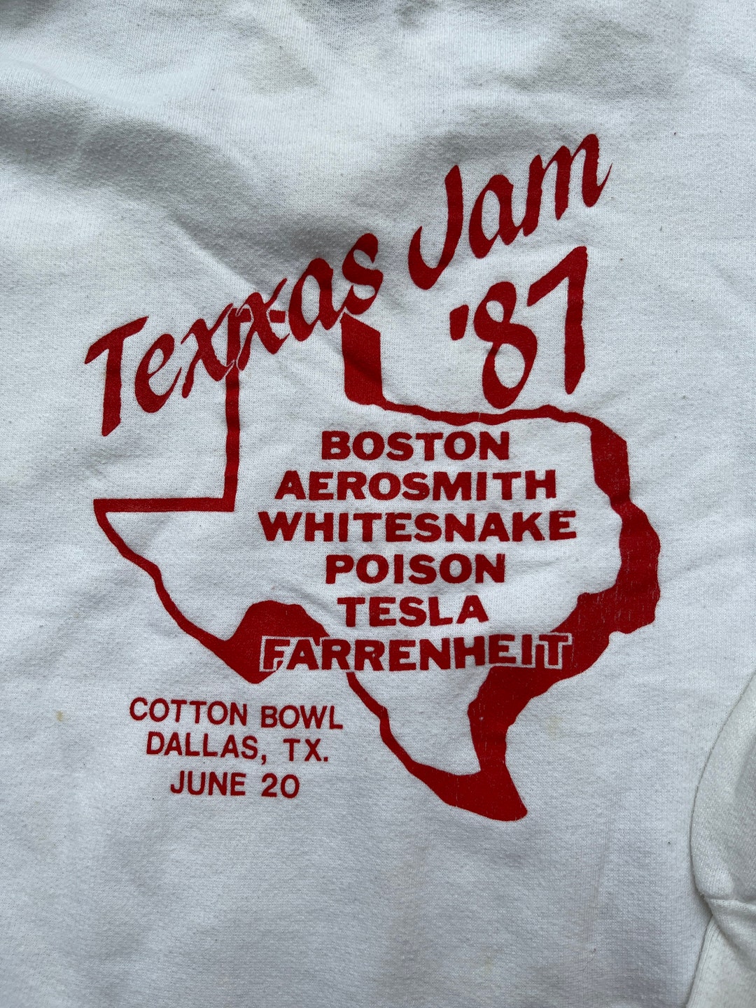 Vintage Tenth Annual Texxas Jam World Music Festival'87 Polo Long ...