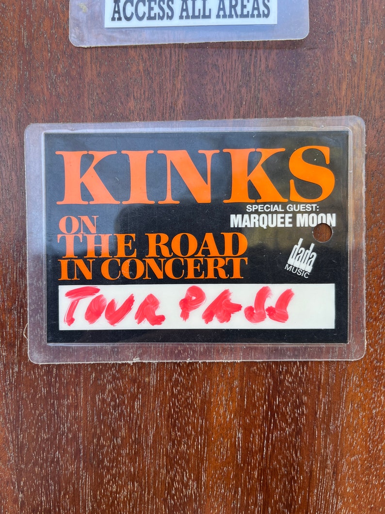 Vintage the Kinks 1988 the Road Tour All Access Passes - Etsy