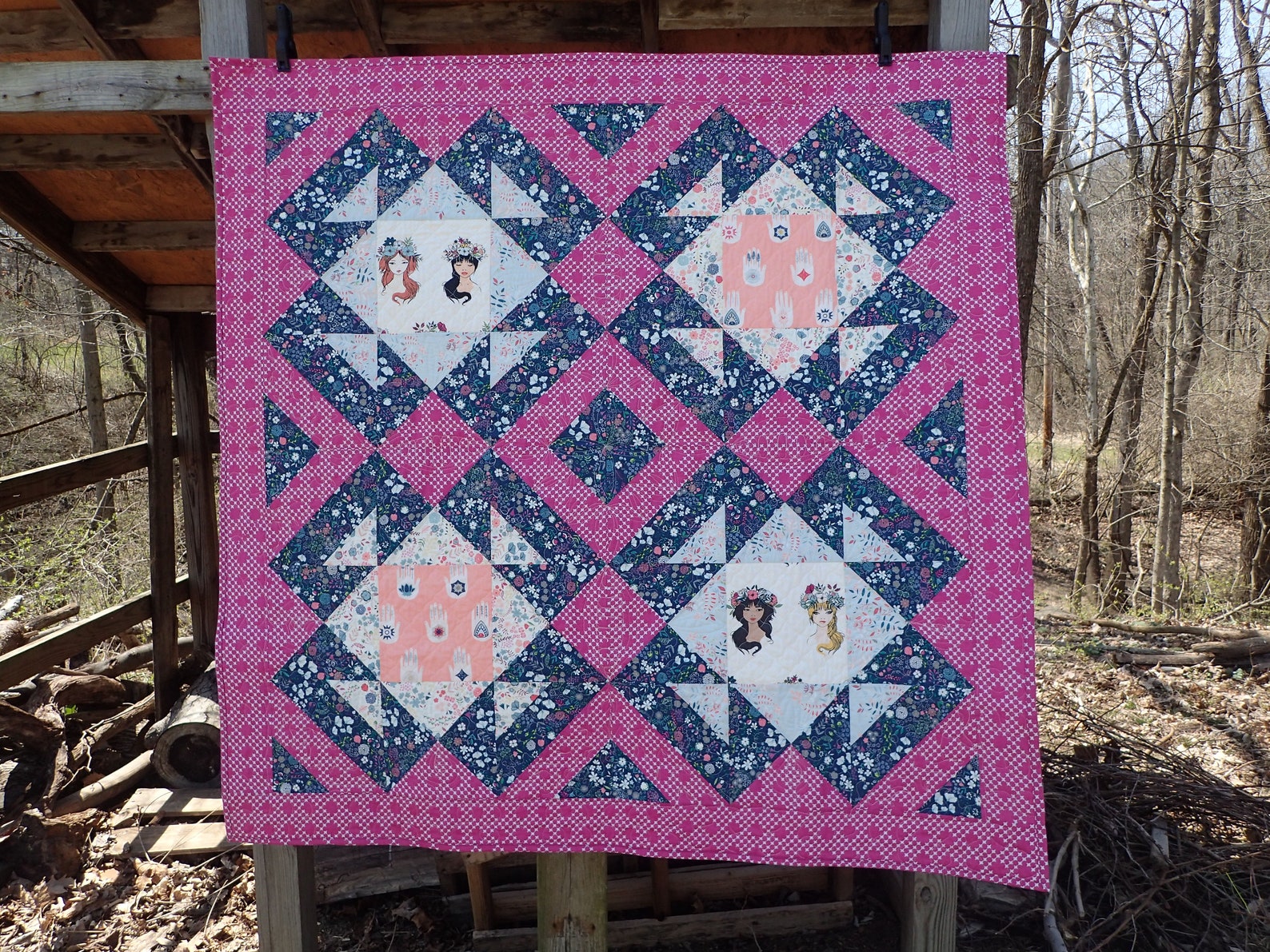 Pike Quilt Pattern Coloring Page | Etsy