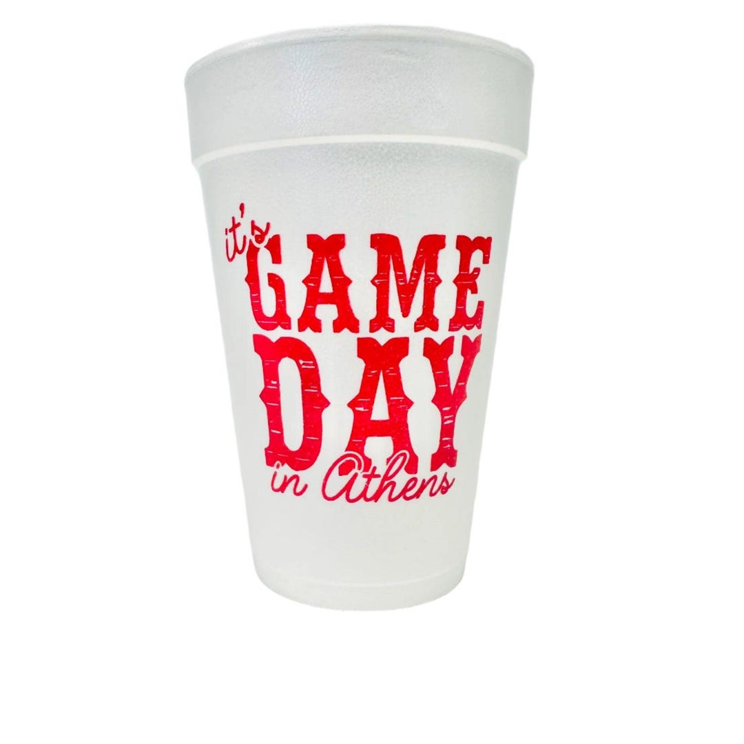 Game Day in Athens Cups, Football Cups, Tailgating Cups, Tailgate Party ...