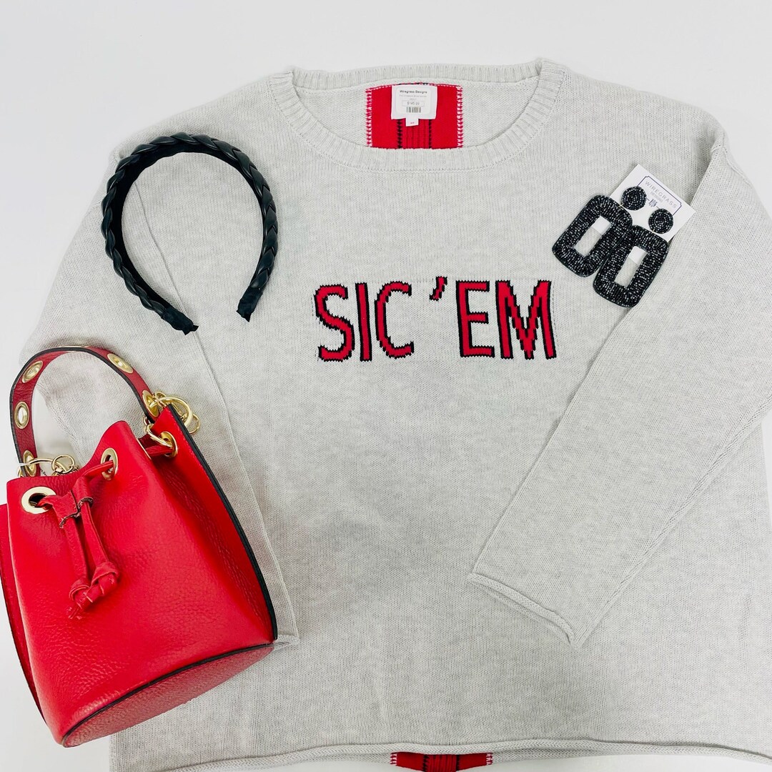 Sic' Em Sweater - Etsy
