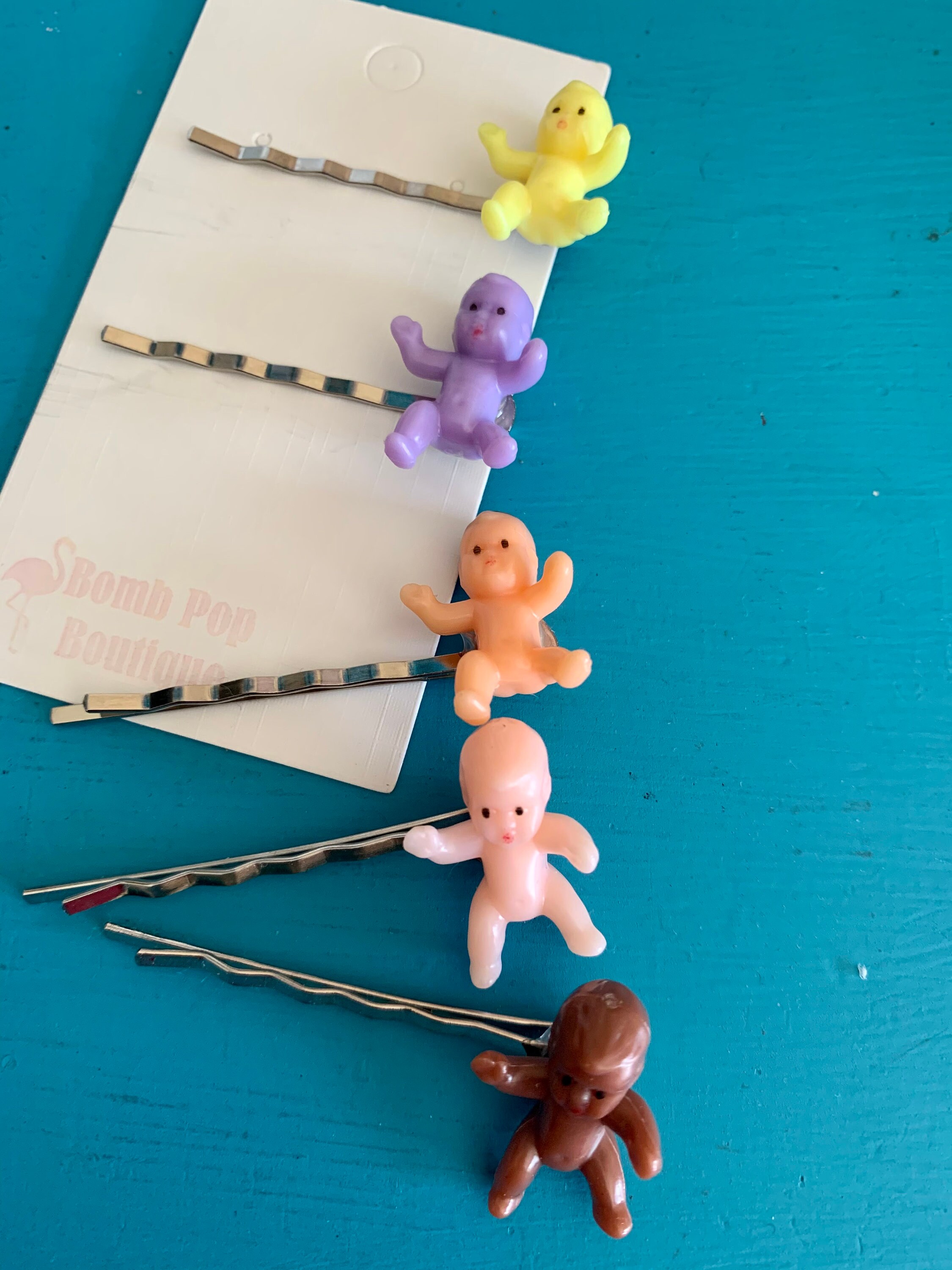 Colorful Tiny Babies Hair Pin Bobbies King Baby Hair Pins - Etsy