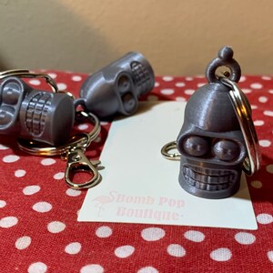 Future Cartoon Show Robot Bender Head Keychain Backpack Bag Toggle Key ...