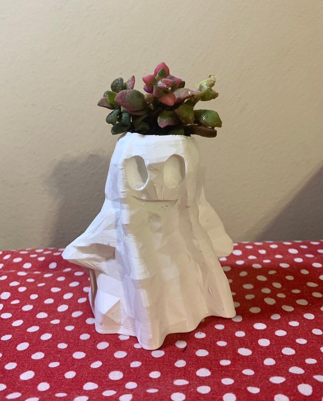 Little Ghost 3D Printed Succulent Baby Plant Planter - White Miniature ...