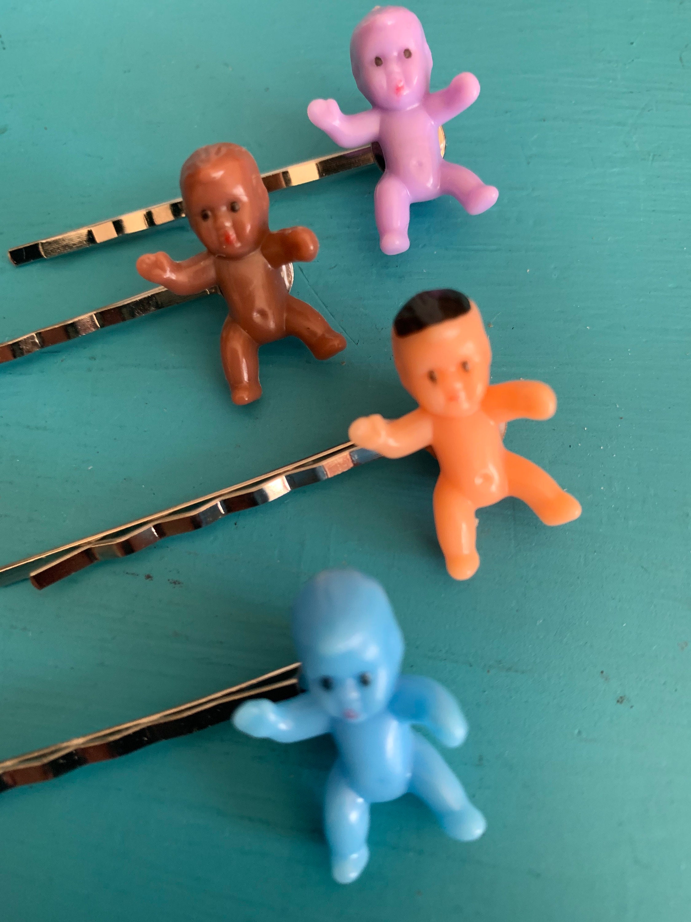 Colorful Tiny Babies Hair Pin Bobbies King Baby Hair Pins - Etsy