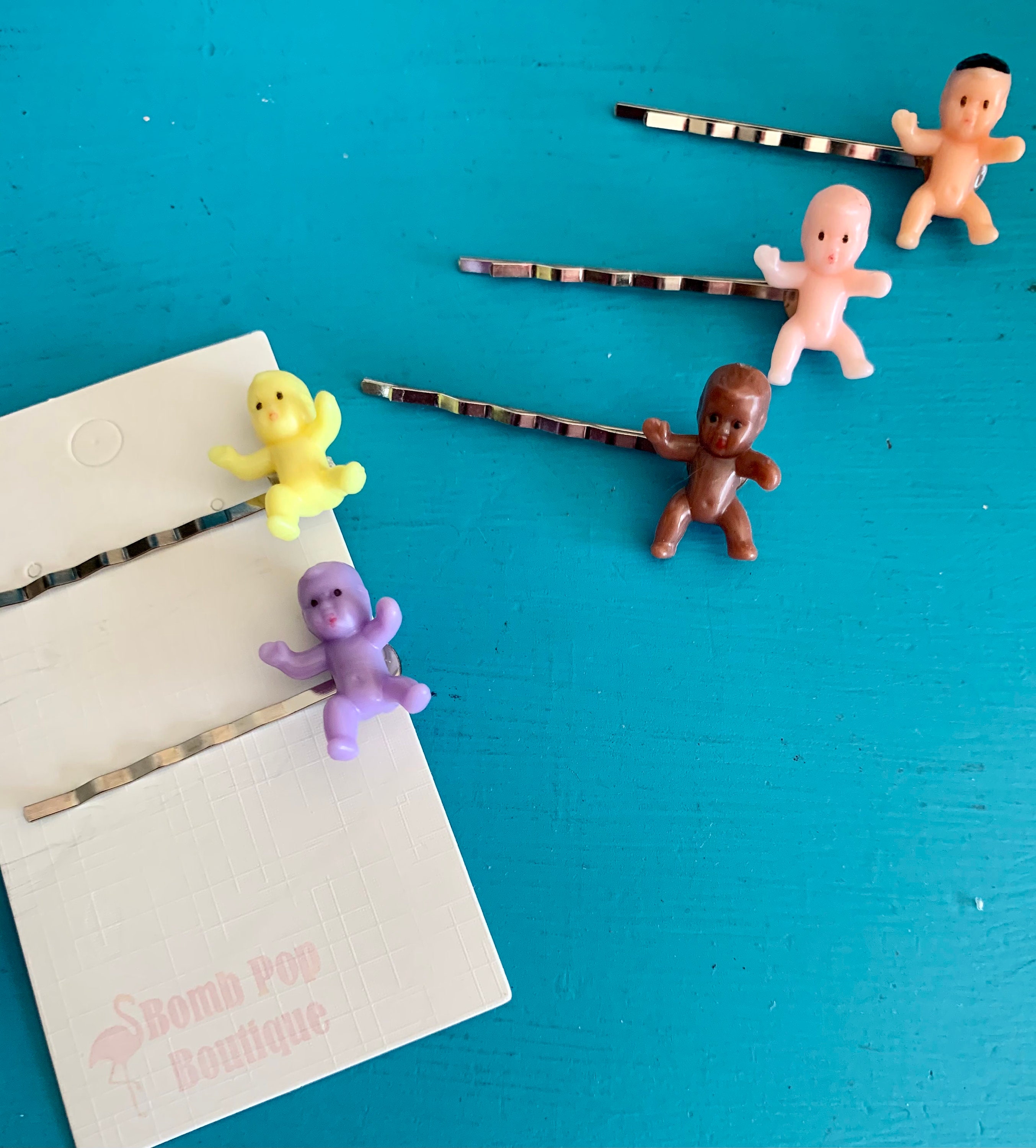 Colorful Tiny Babies Hair Pin Bobbies King Baby Hair Pins - Etsy