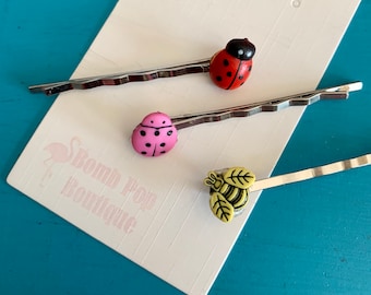Bug Bobby Pins - Etsy