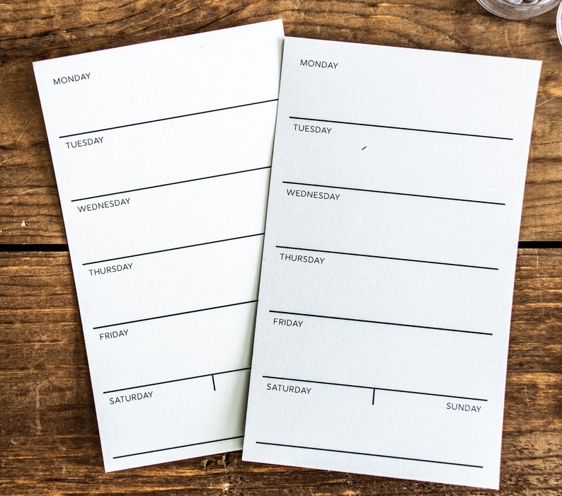 3 X 5 Planning Cards Pocket Cards Memo - Etsy
