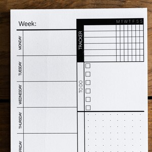 Undated Weekly Planning Notepads Notes, to Do, Tracker 6 X 4 - Etsy