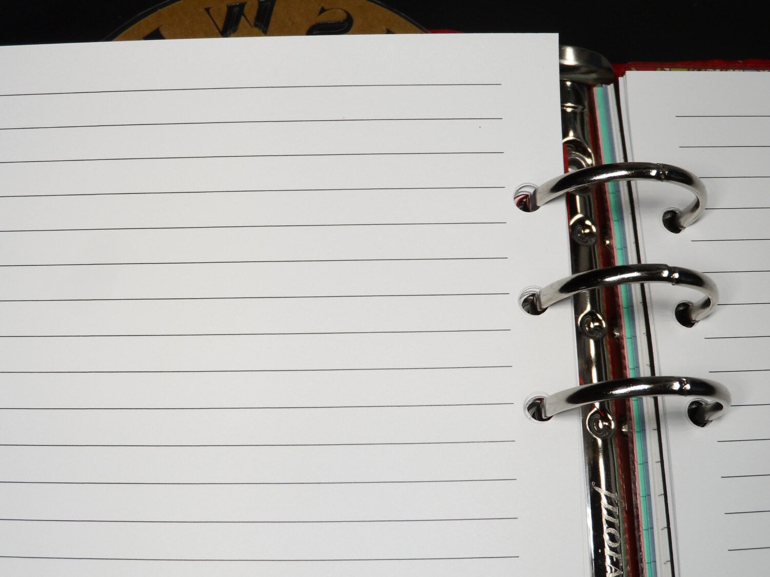 Printed White A5, A6, Personal Ring Size Lined, Grid, or Dot Grid Paper ...