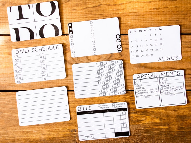 Functional and Deco Cards (2.25" X 3.25") - Fits Business Card Holders ...