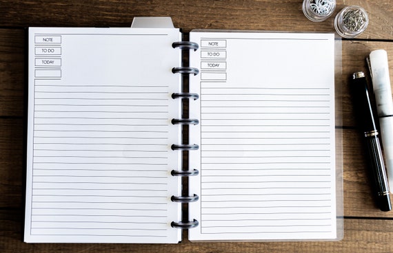 Newly Designed Notes Insert Printed A5 A6 B6 and - Etsy