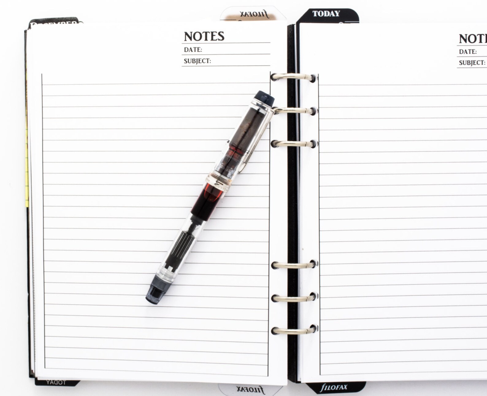 Printed A5 A6 and Personal Ring Size Notes Insert Simple | Etsy