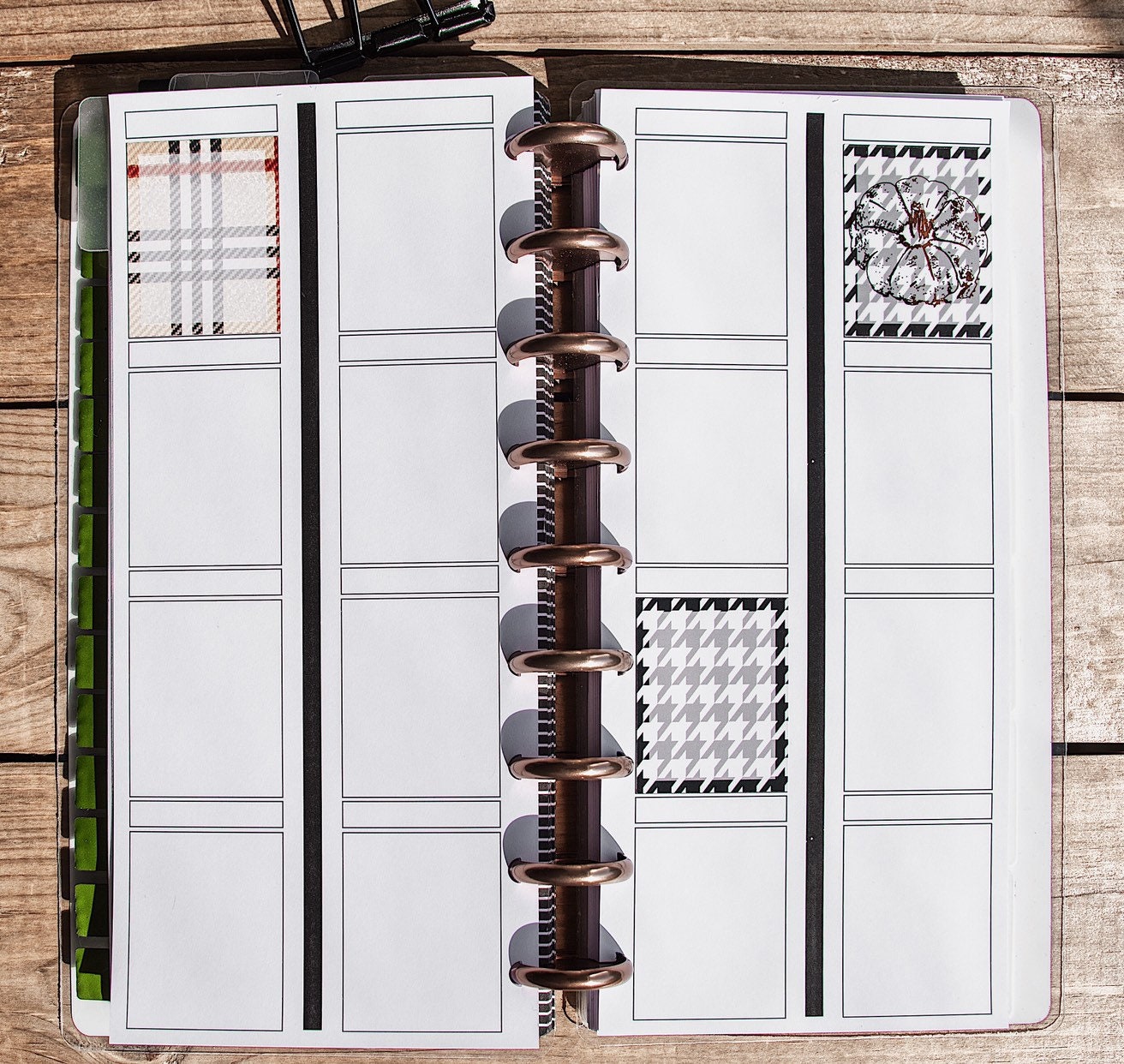 Happy Planner Half Sheet Inserts Undated Week on 1 page | Etsy