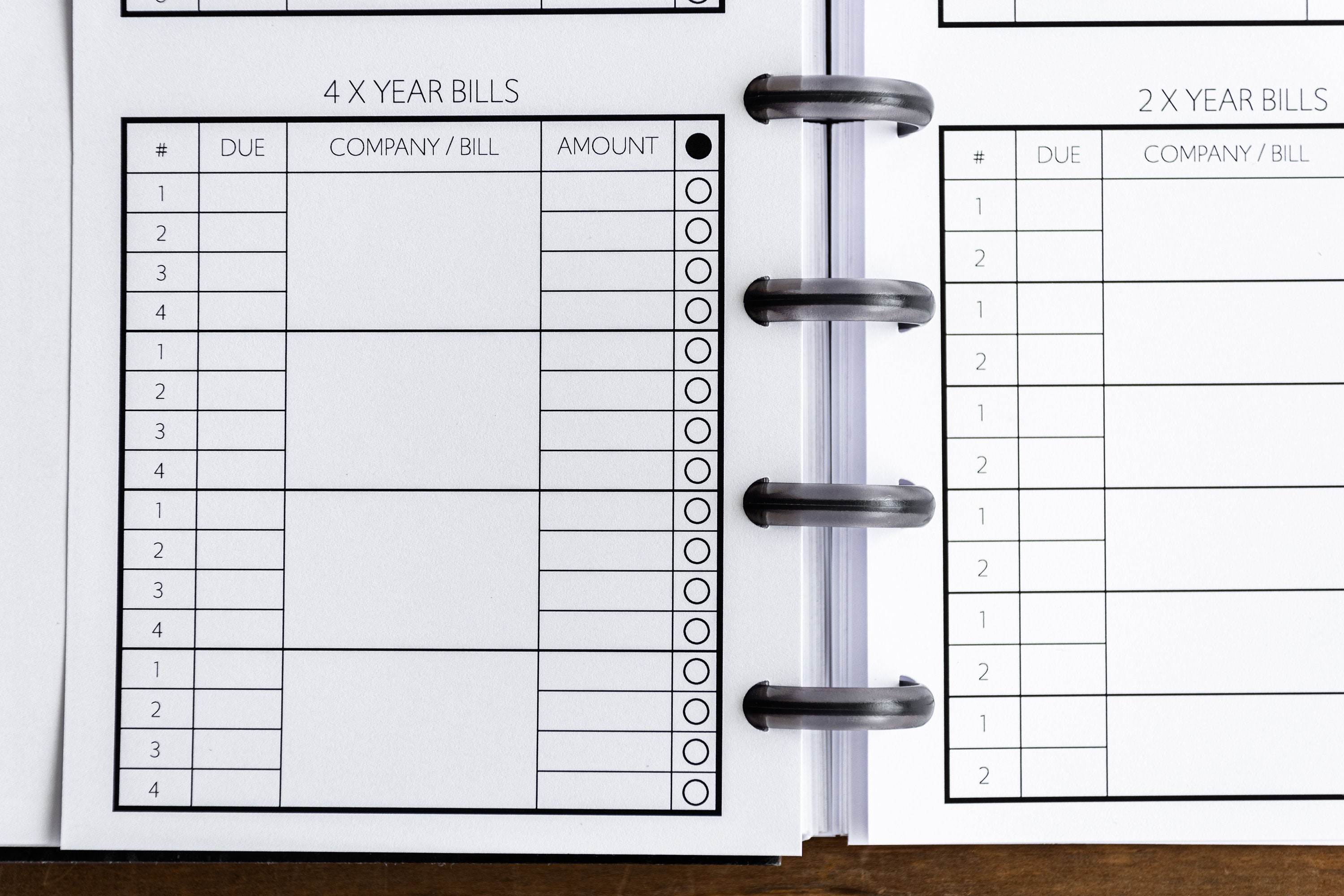 Slip Sheets Supplemental Inserts for Ring / Disc Planners - Etsy