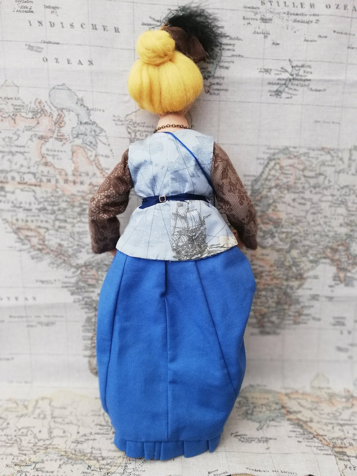 Ooak Fabric Doll Edwina - Etsy