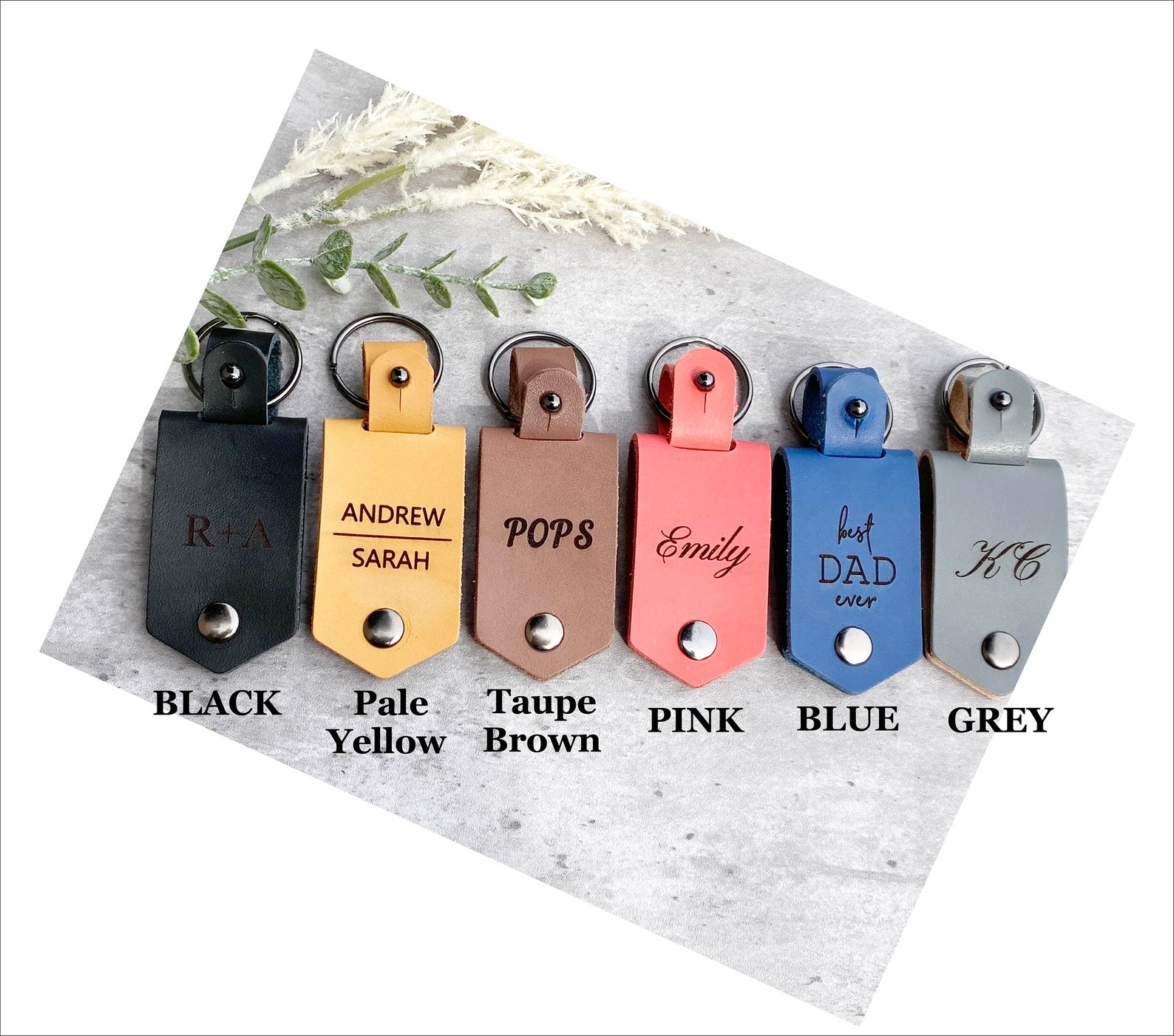 Man Accessory - Leather Keychain With Photo, Personalized Gifts for Him ...