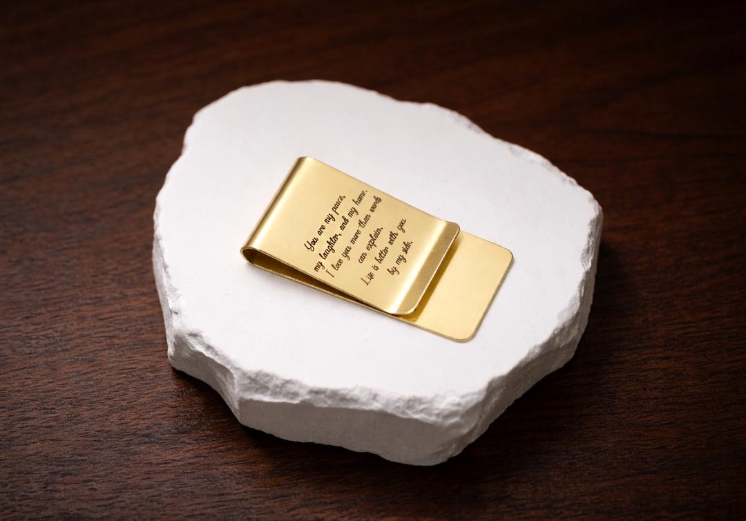 Custom Engraved Money Clip for Men, Personalized Wallet Clip Gift for ...