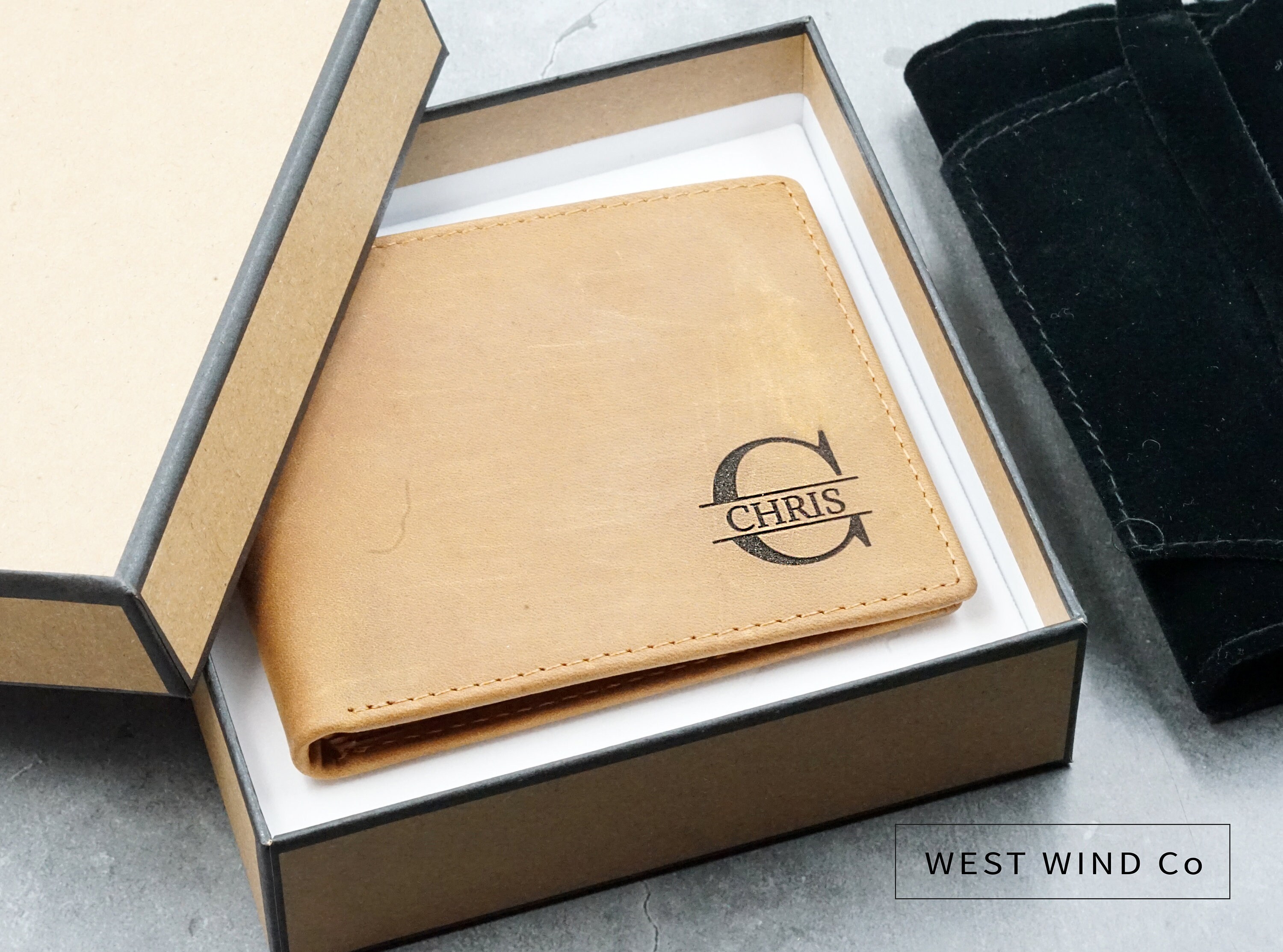 Custom Wallet for Dad, Bifold Leather Wallet, Personalized Wallet for ...