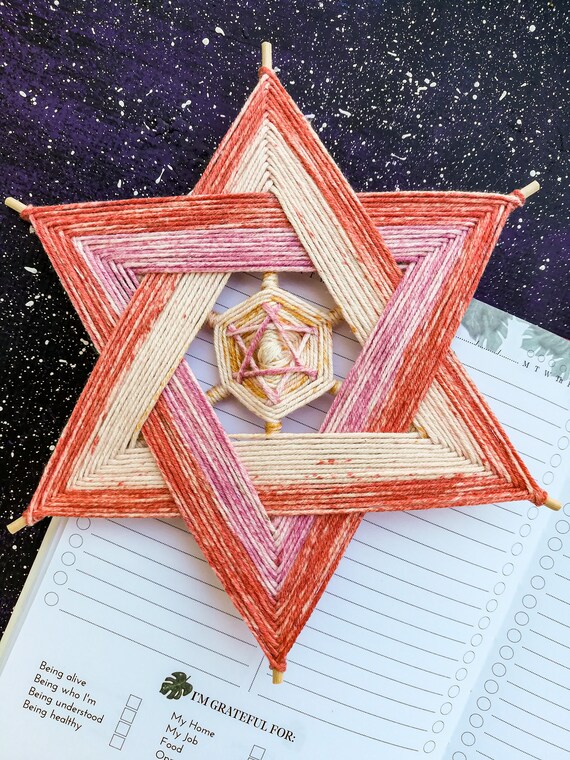 Green Witch Woven Mandala Self Care Meditation Altar Yarn Wall | Etsy