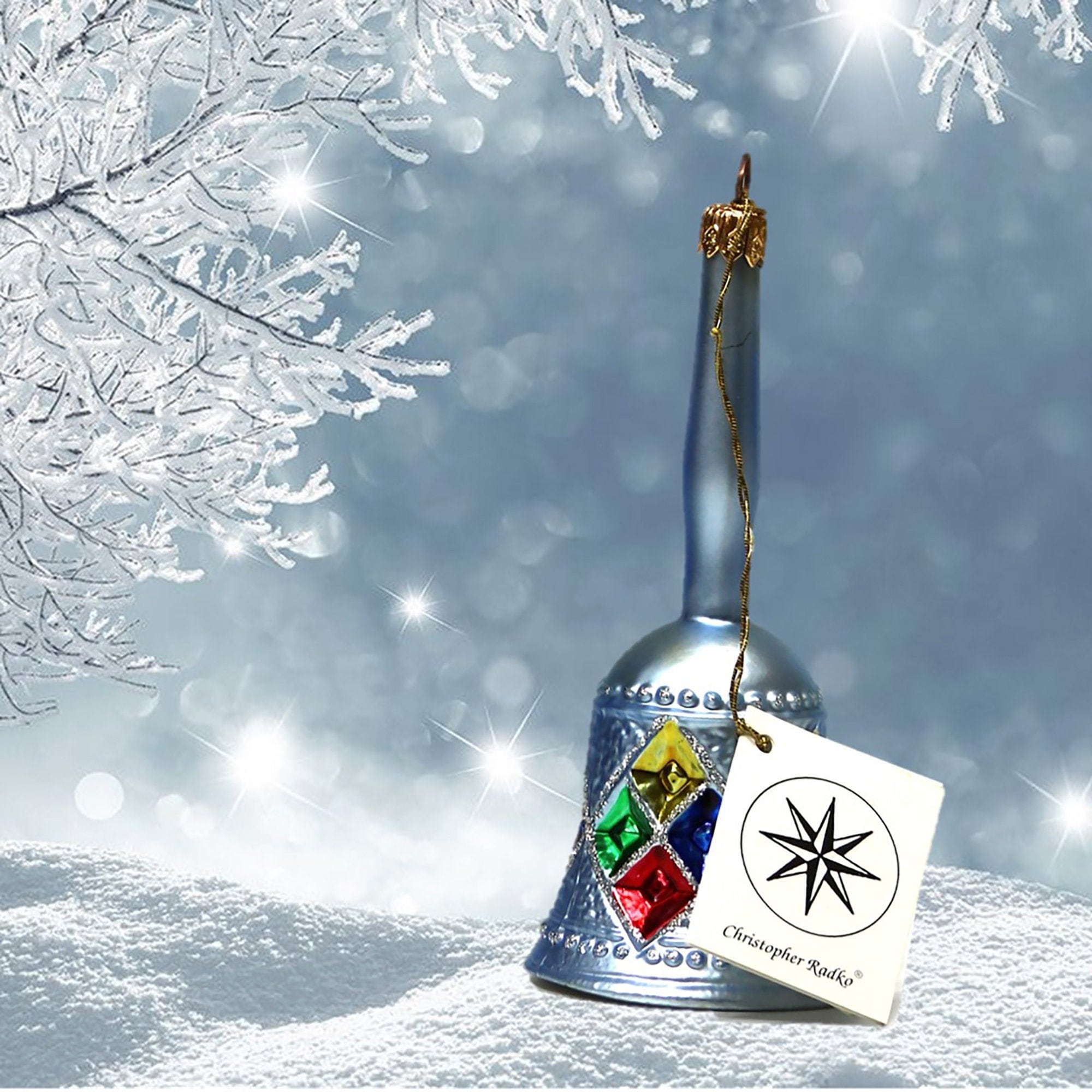 Christopher Radko Bell Helmut's Christmas Ornament Vintage Retired 95 ...