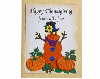 Thanksgiving Card Pilgrim Girl Feeds Turkey Vintage Style - Etsy