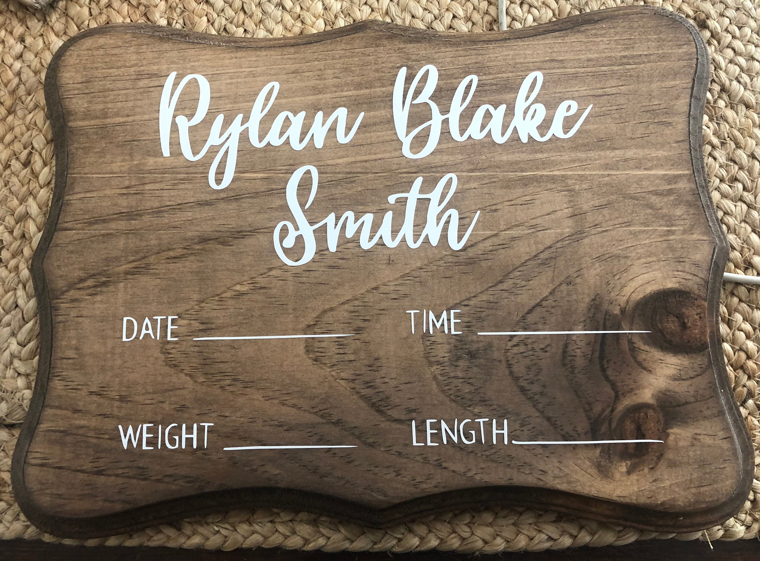 Newborn Baby Sign - Etsy